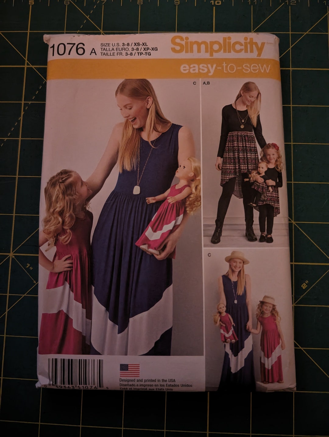 Simplicity 1076 Sewing Pattern UNCUT Sizes 3-8/XS-XL - Etsy