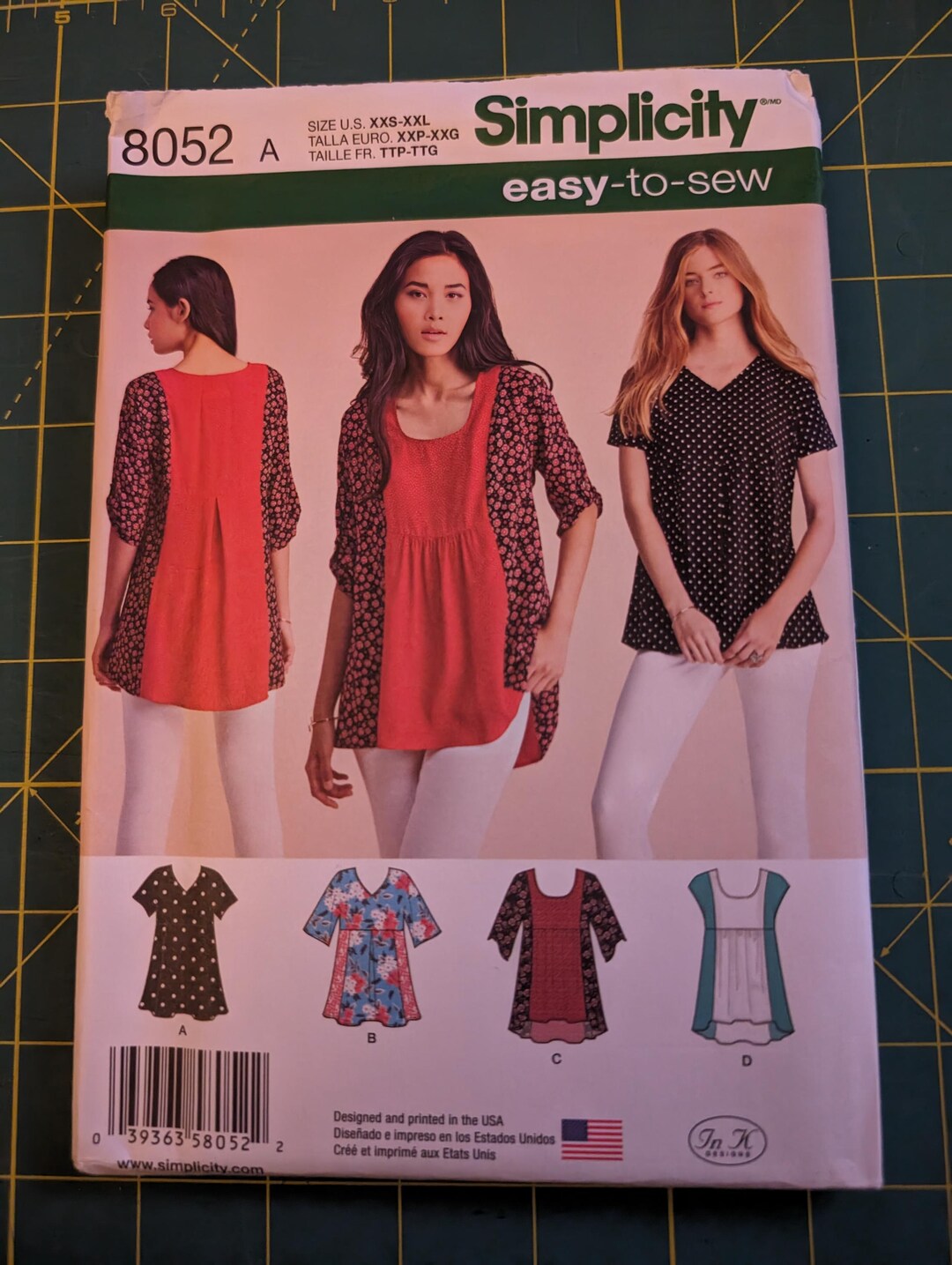 Simplicity 8052 Sewing Pattern UNCUT Sizes XXS-XXL - Etsy