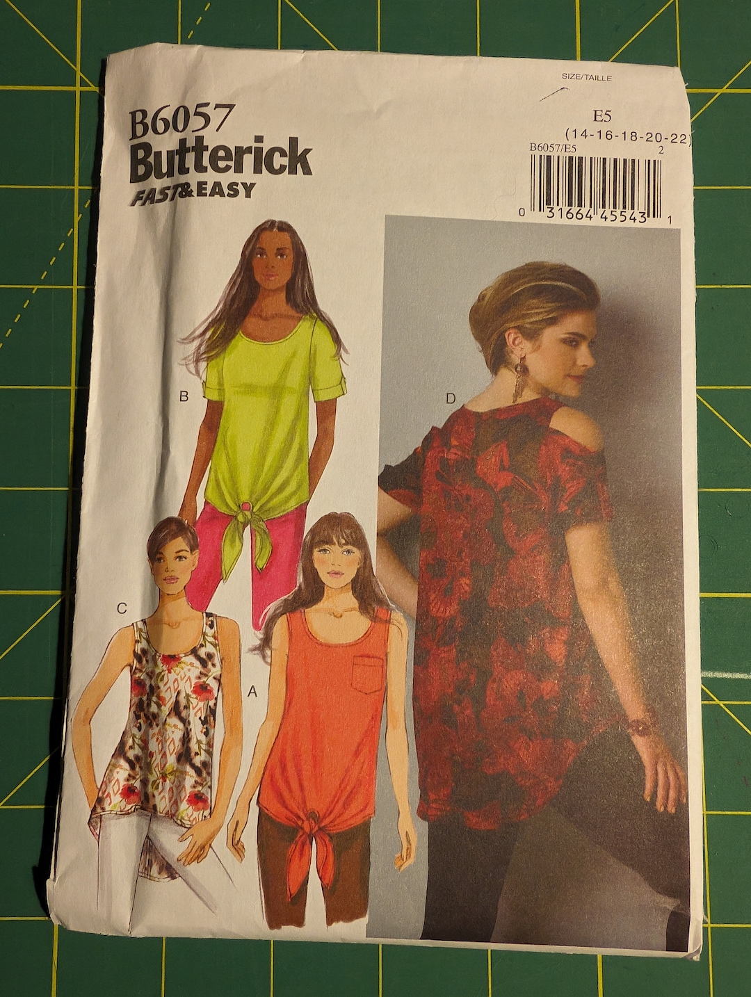 Butterick 6057 Sewing Pattern UNCUT Sizes 14-22 - Etsy
