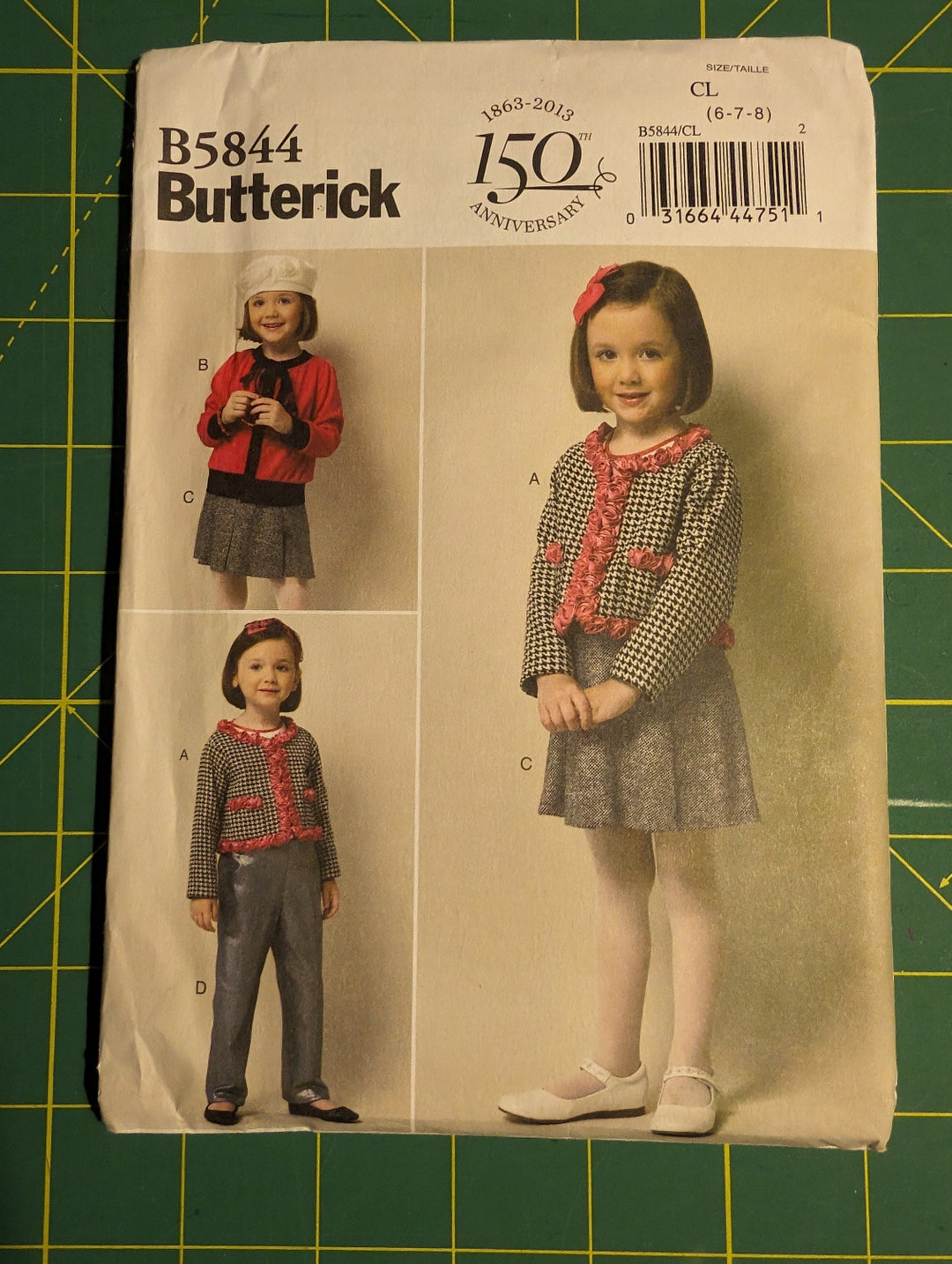 Butterick 5844 Sewing Pattern UNCUT Sizes 6-8 - Etsy
