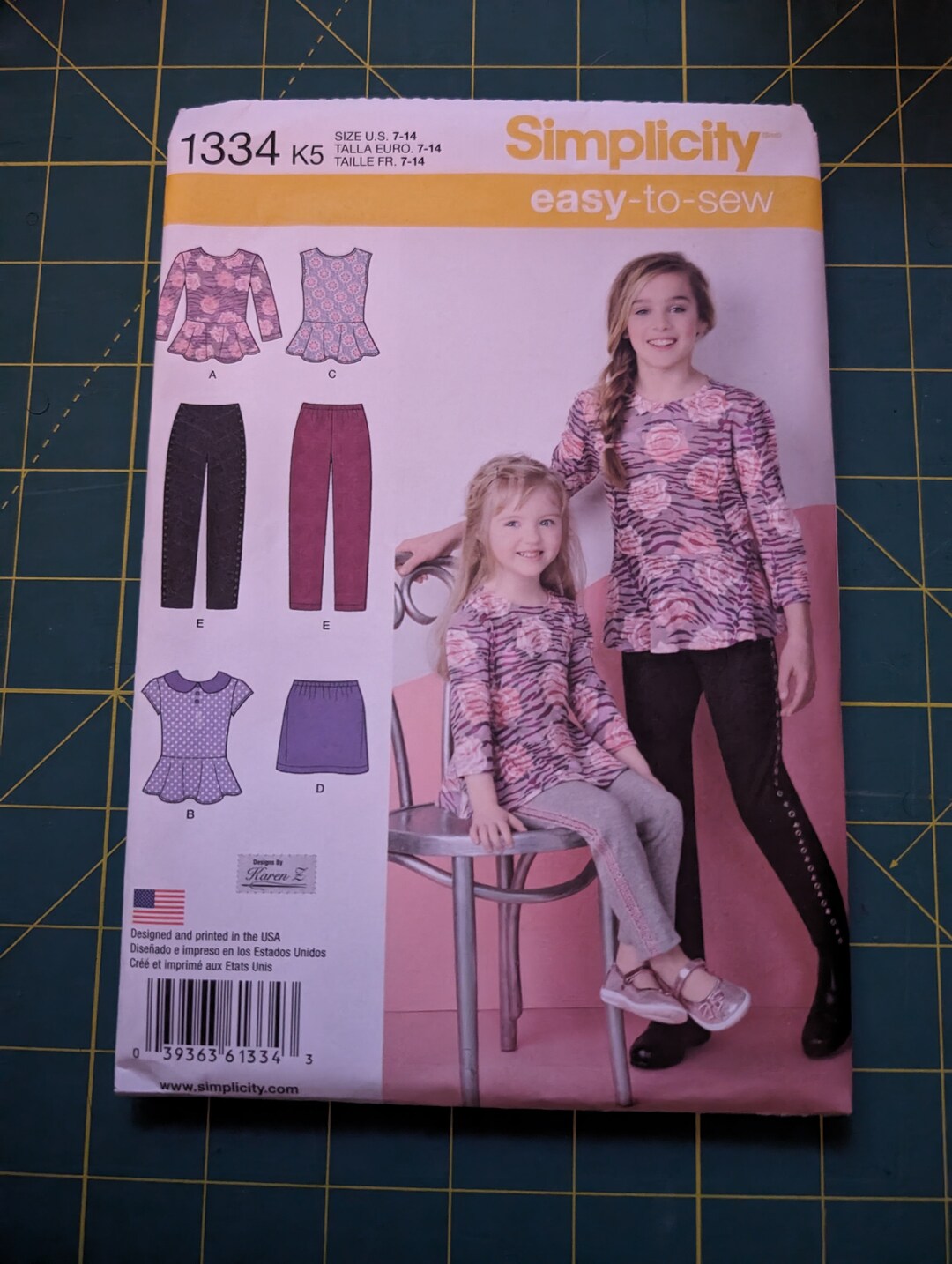 Simplicity 1334 Sewing Pattern UNCUT Sizes 7-14 - Etsy