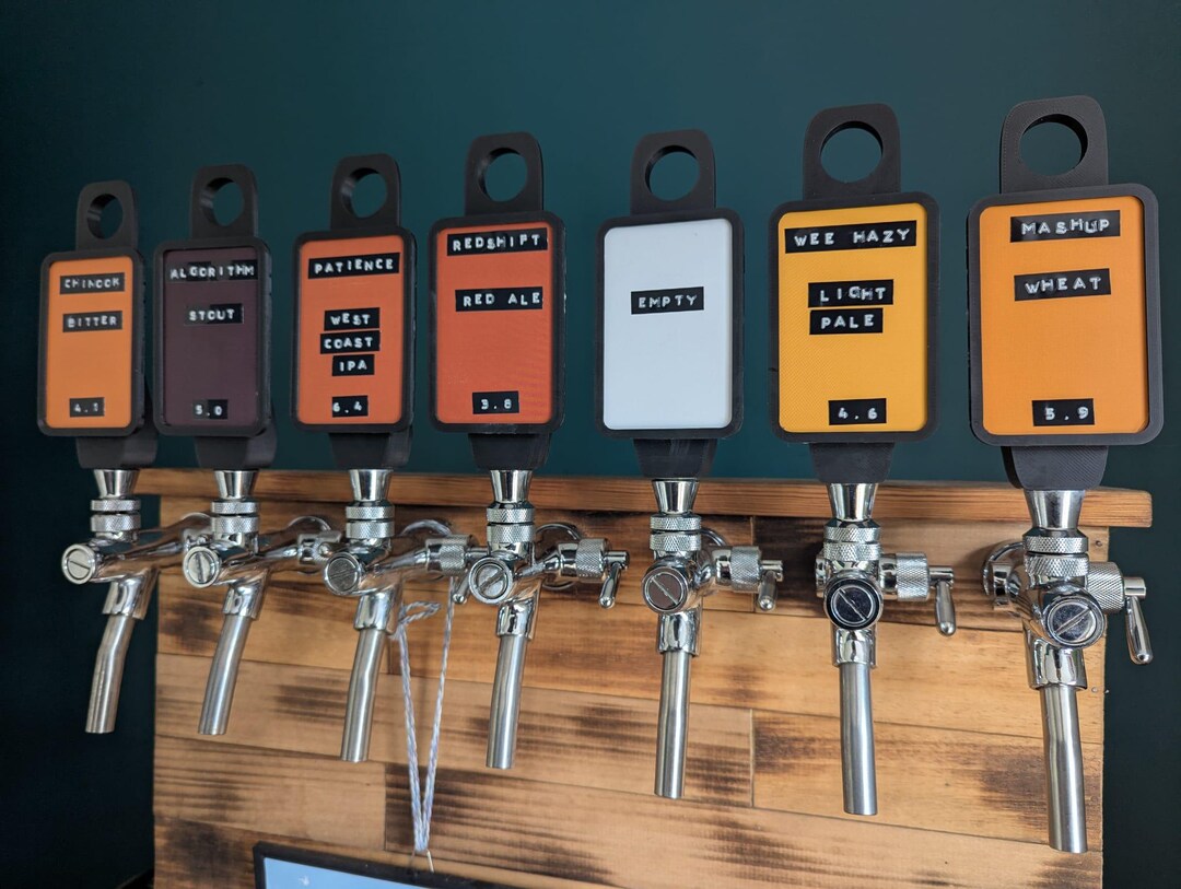 Custom Beer Tap Handle – 3D Printed Kegerator Draft Tap With Reusable ...