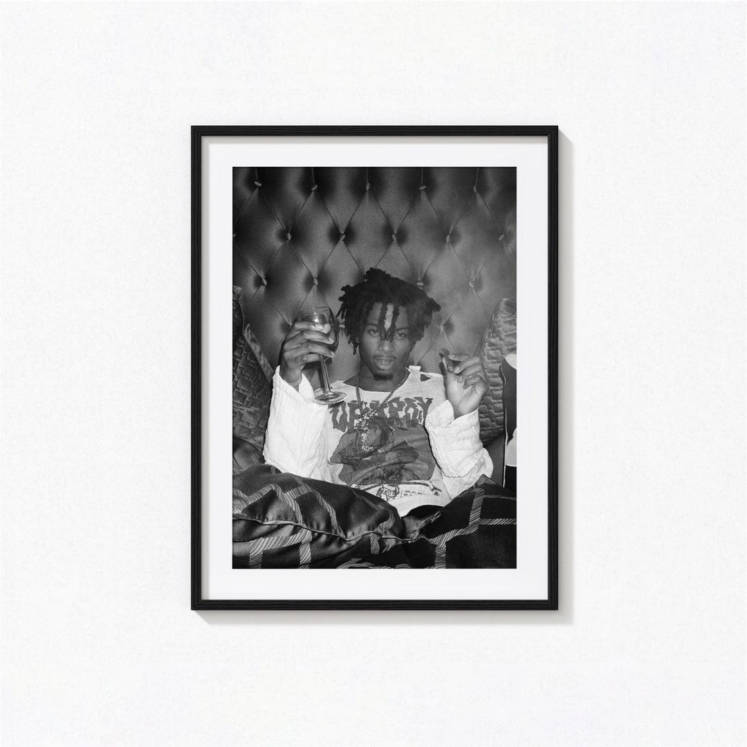 Playboi Carti Posters / Playboi Carti Black and White Wall Art, Album ...