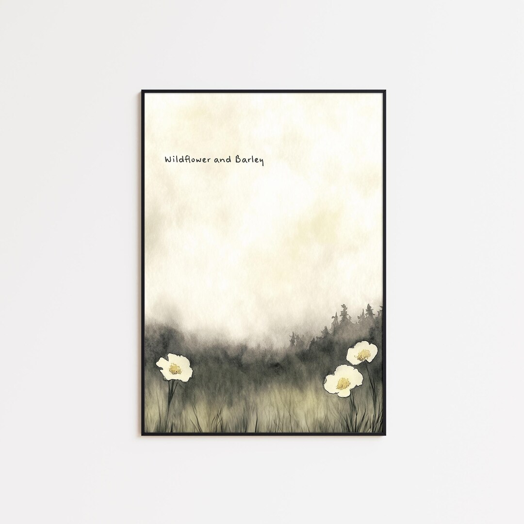 Wildflower and Barley Poster / Album Cover Poster / Print Wall Art ...