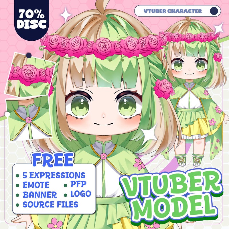 Chibi Vtuber Model - Etsy