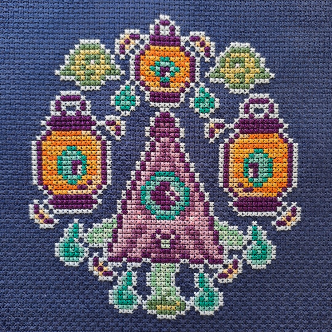 Cross Stitch Pattern, Little Yokai, Cute Ghosts, Strange Creatures, for ...