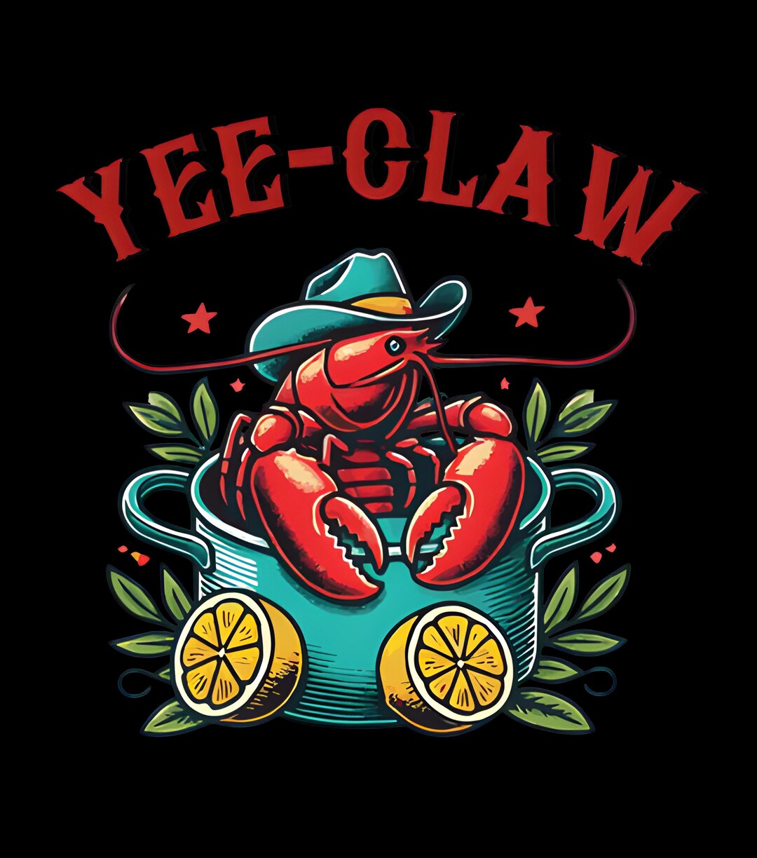 Funny Crawfish Yee Claw PNG Retro Crawfish Fisherman Aesthetics Png ...
