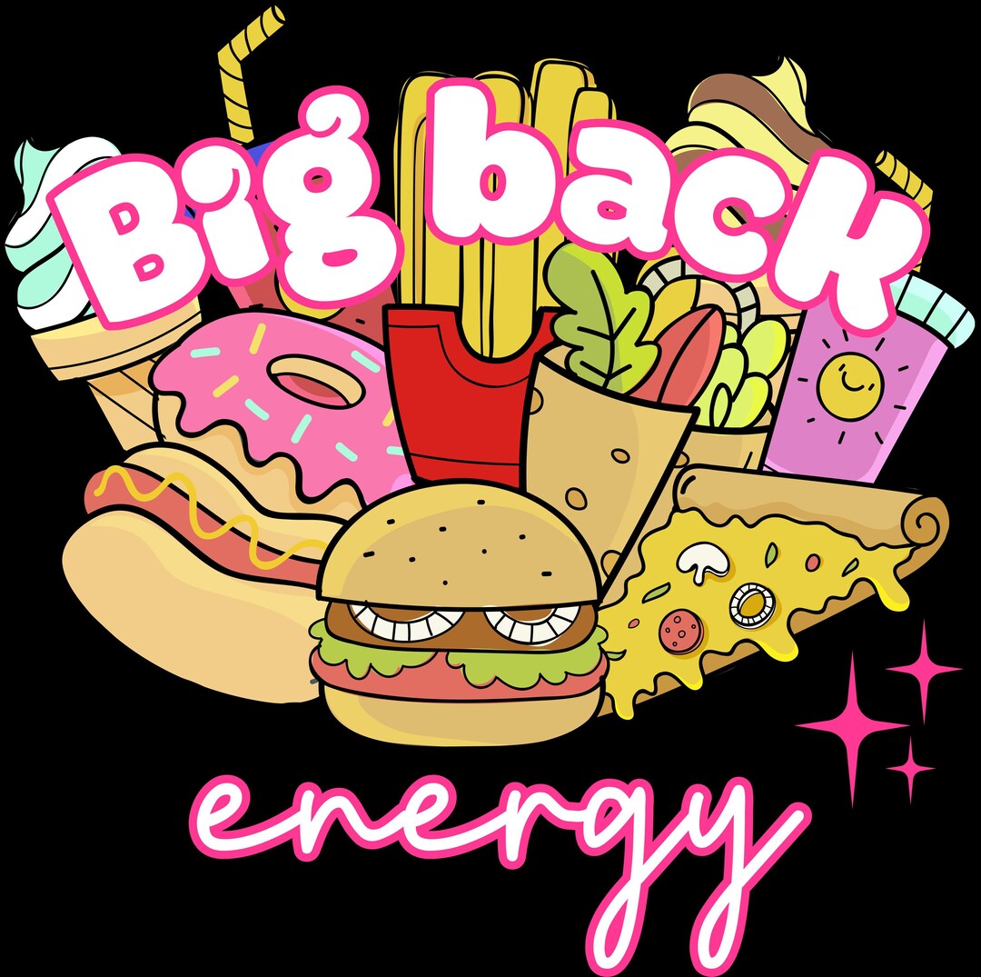 Big Back Energy Png, Funny Christmas Png, Trendy Png, Big Back Activity ...