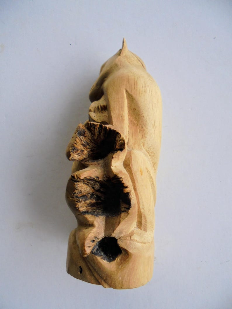 Rare Parasite Wood Hand Carved Monkey and Baby - Etsy