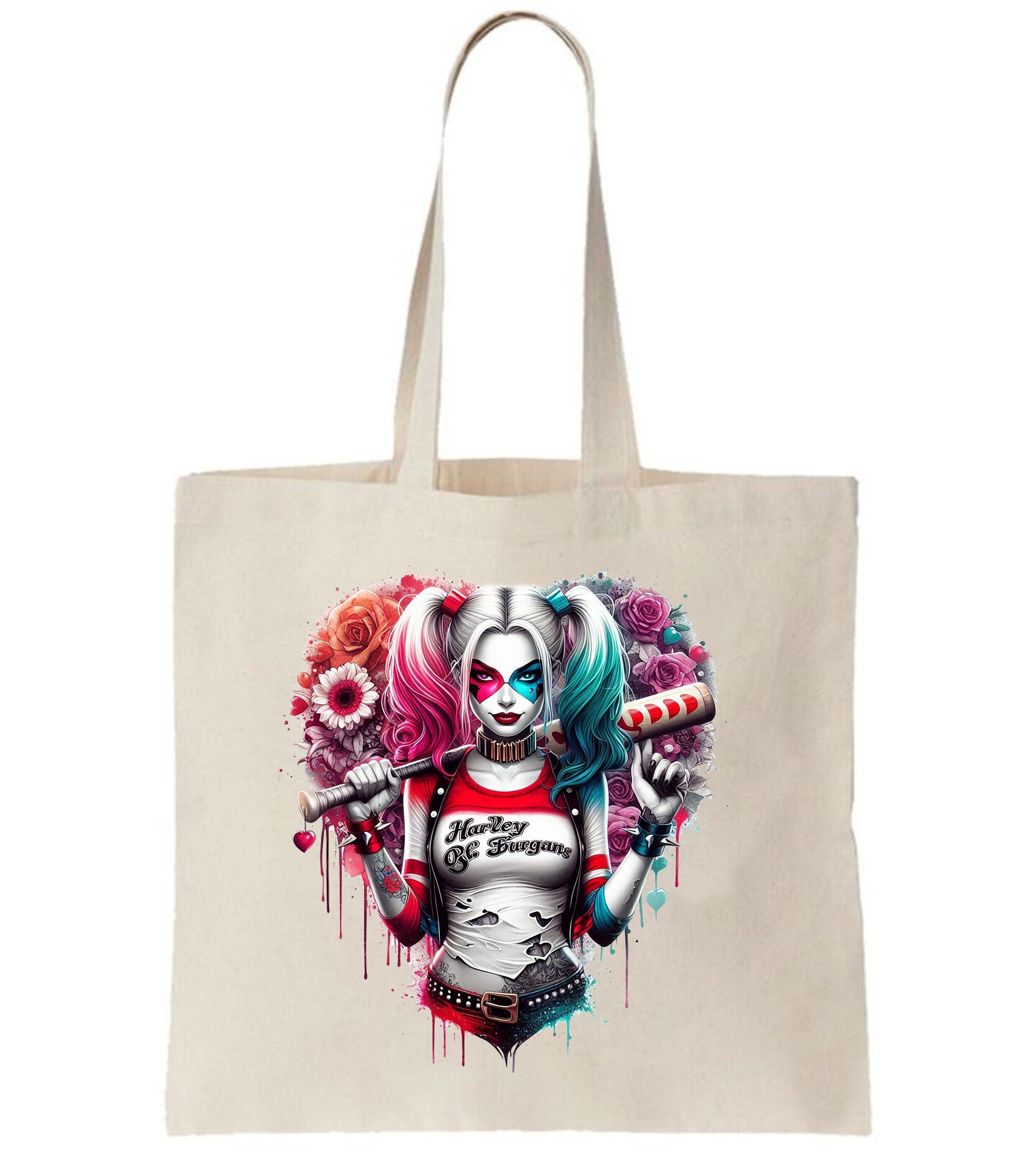 Harley Quinn Cartoon Flower PNG Set: Vibrant Digital Art (instant ...