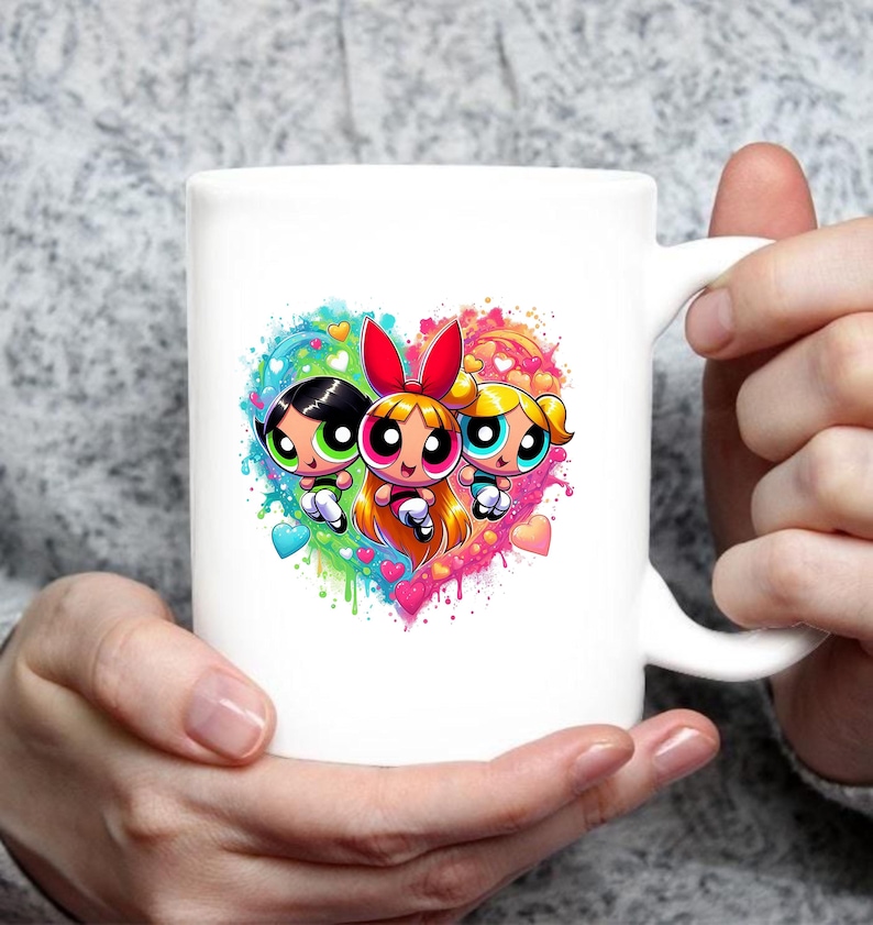 Powerpuff Girls Heart PNG Bundle: Cartoon Graphics (digital Download ...