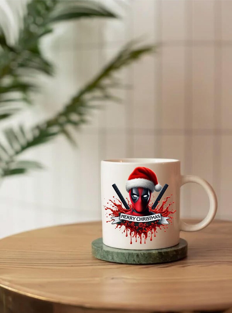 Merry Christmas Deadpool PNG Bundle: Cartoon Splash Designs (digital ...