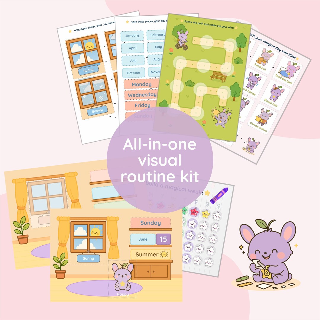 Visual Schedule for Kids With Autism or ADHD | 70+ Pictogram Routine ...