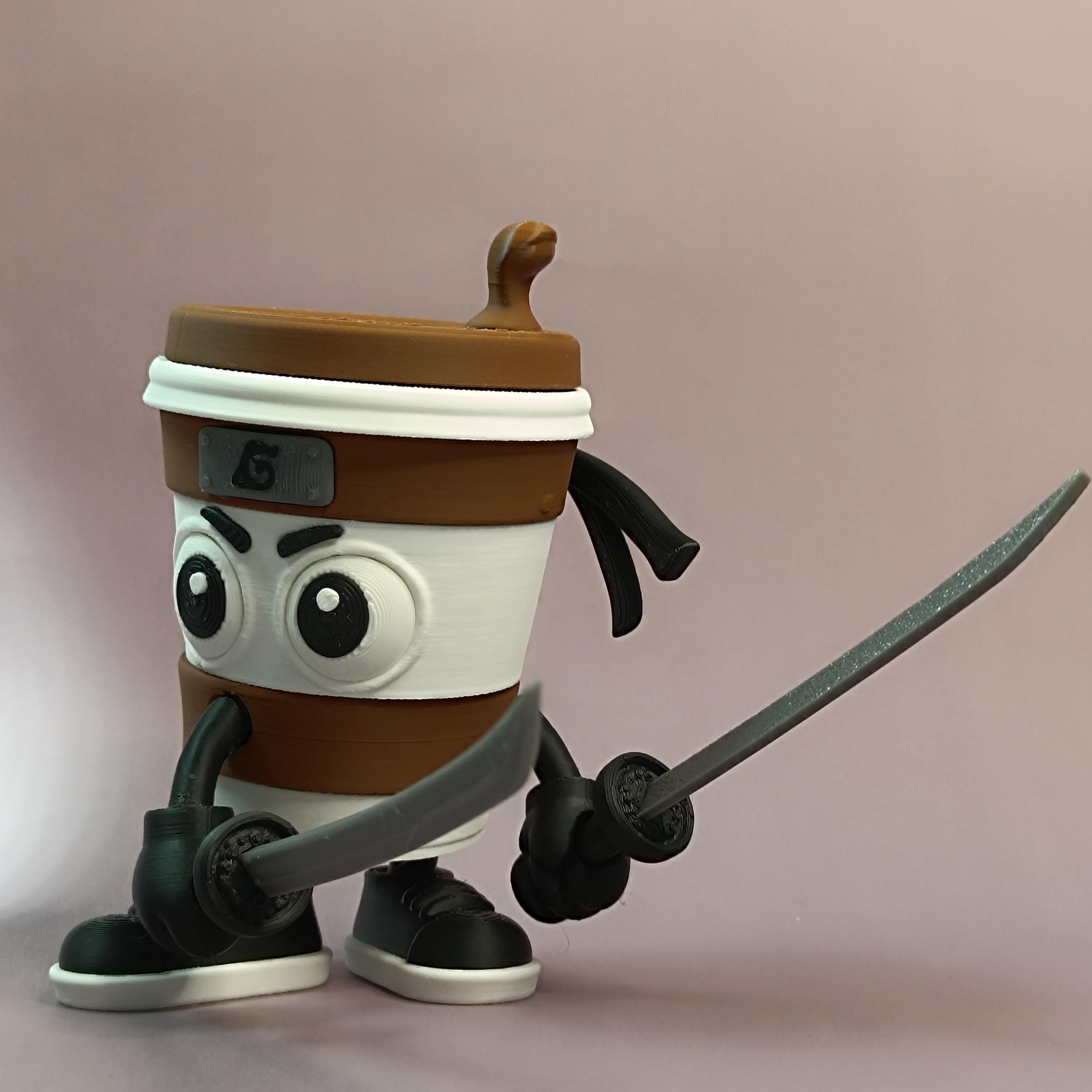 Cappuccino Assassino Figure: Articulated Brainrot Italian Meme Desk Toy ...