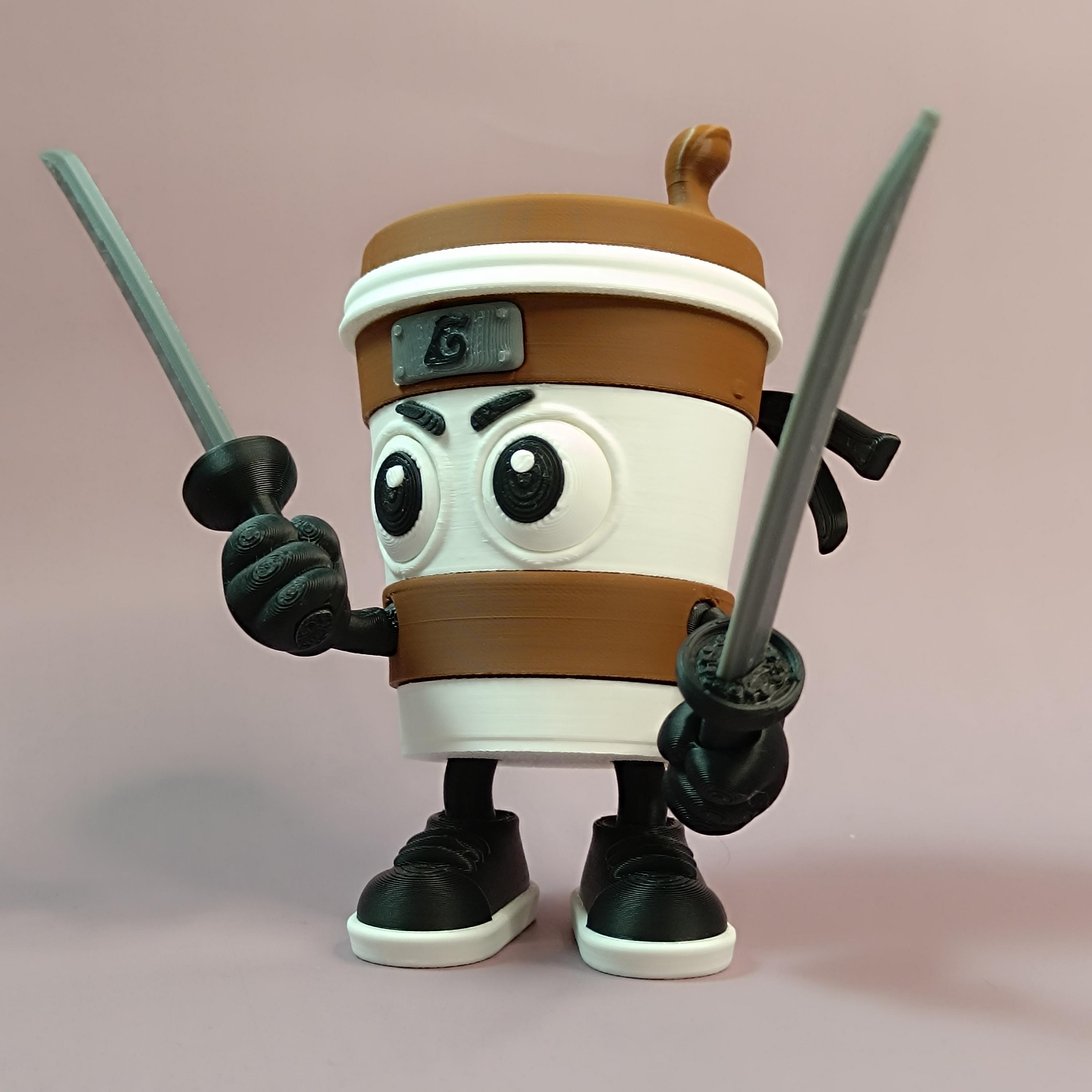 Cappuccino Assassino Figure: Articulated Brainrot Italian Meme Desk Toy ...