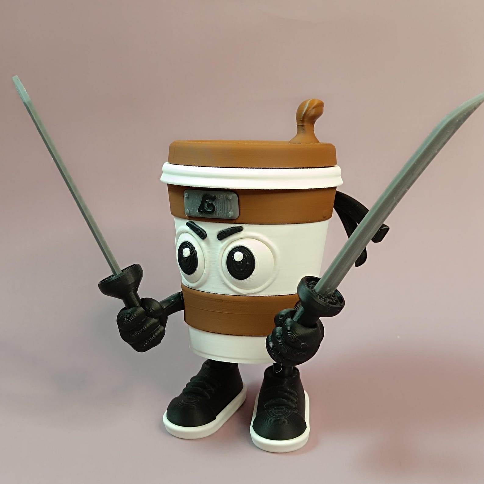 Cappuccino Assassino Figure: Articulated Brainrot Italian Meme Desk Toy ...