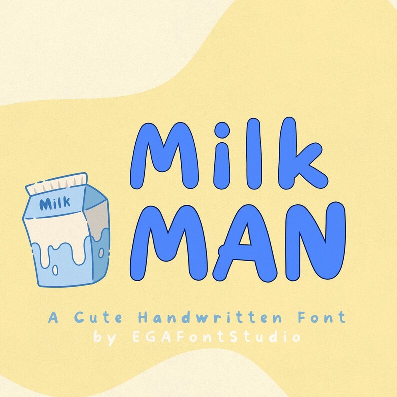 Playful Sans Serif Font Cute Handwritten Brush Style for Goodnotes ...