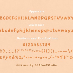 Playful Sans Serif Font Cute Handwritten Brush Style for Goodnotes ...