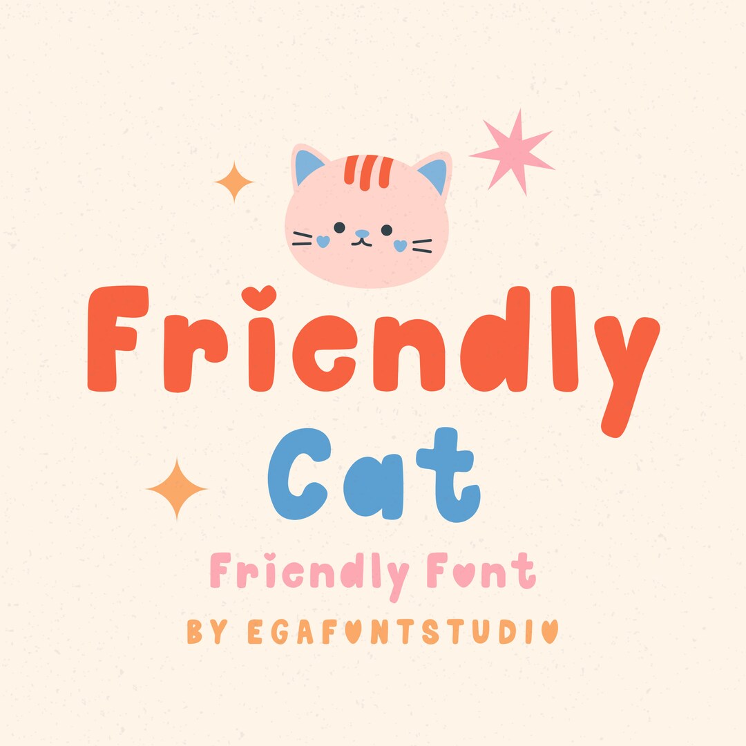 Cute Handwritten Font, Display Font, Procreate Font, Chunky Display ...