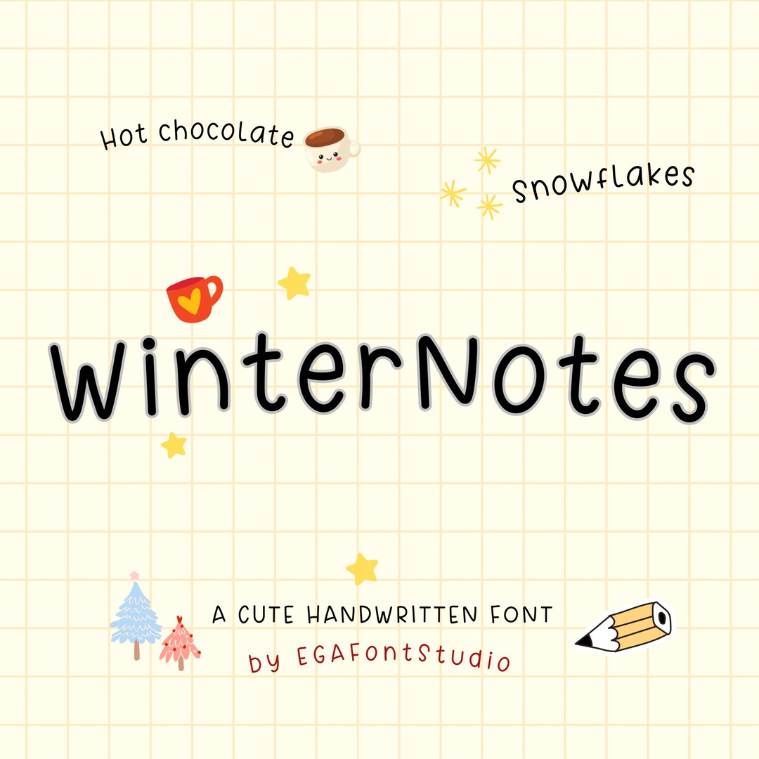 Note Font, Handwritten Font Goodnotes Font Notetaking Font Kids Font ...