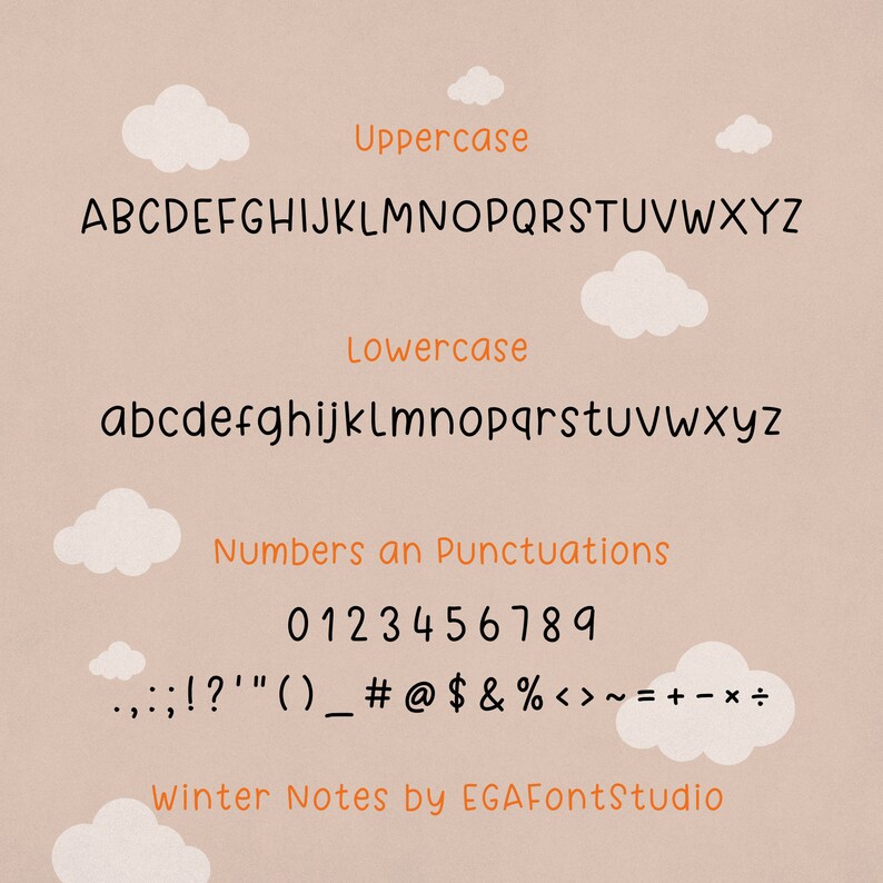 Note Font, Handwritten Font Goodnotes Font Notetaking Font Kids Font ...