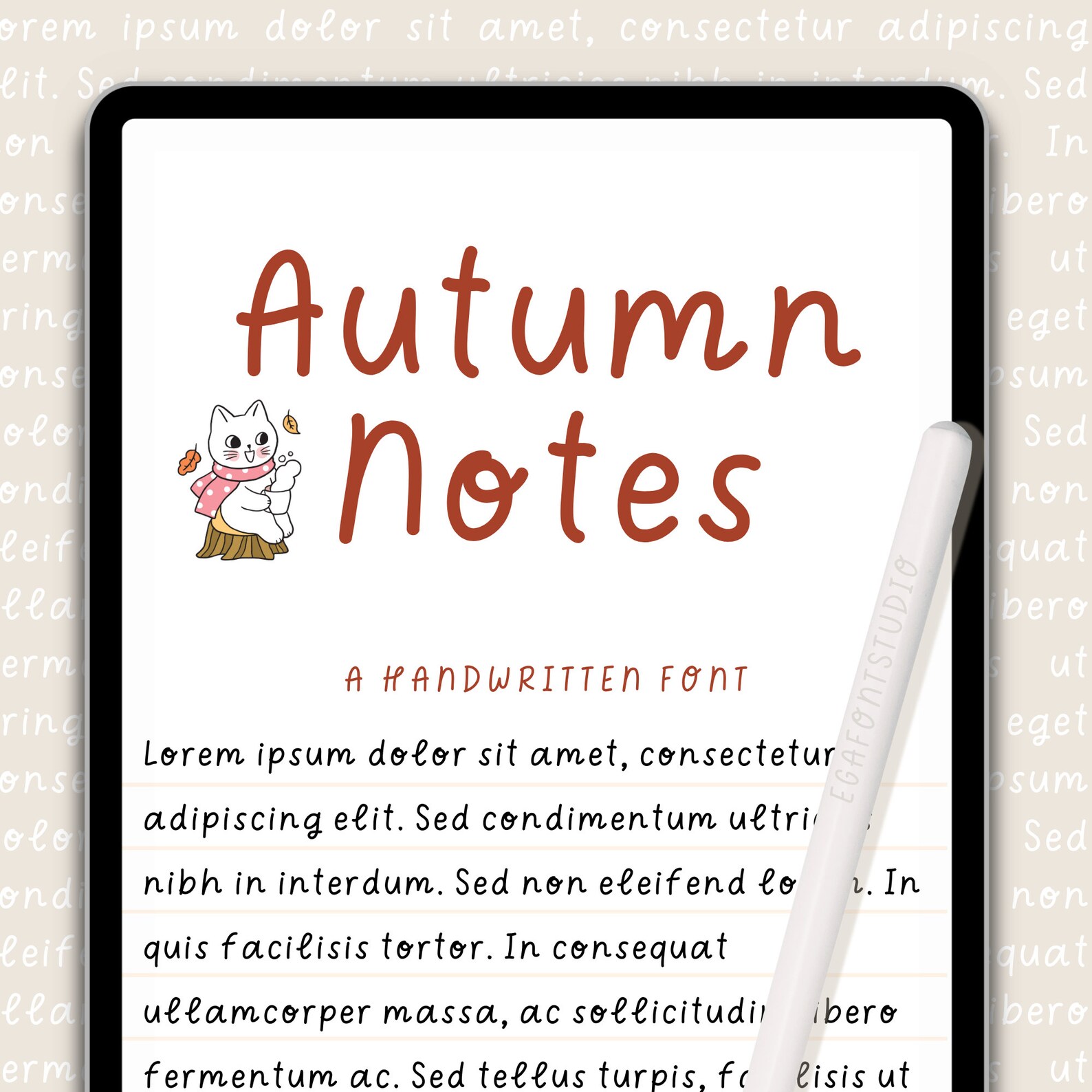 Note Font, Handwritten Font Goodnotes Font Notetaking Font Kids Font ...
