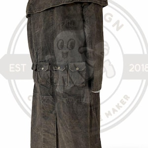 Fallout NCR Ranger Canvas Duster: Weathered Post-apocalyptic Trench ...