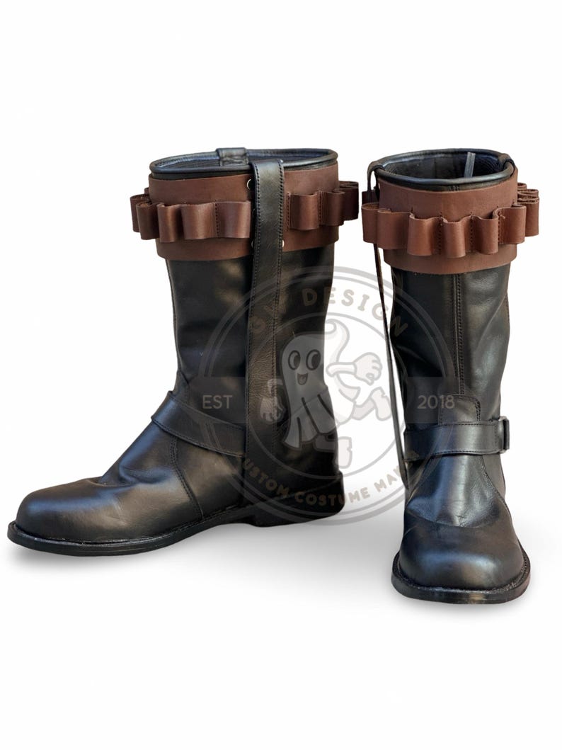 Cad Bane Inspired Cosplay Leather Boots – Star Wars Leather Shoes ...
