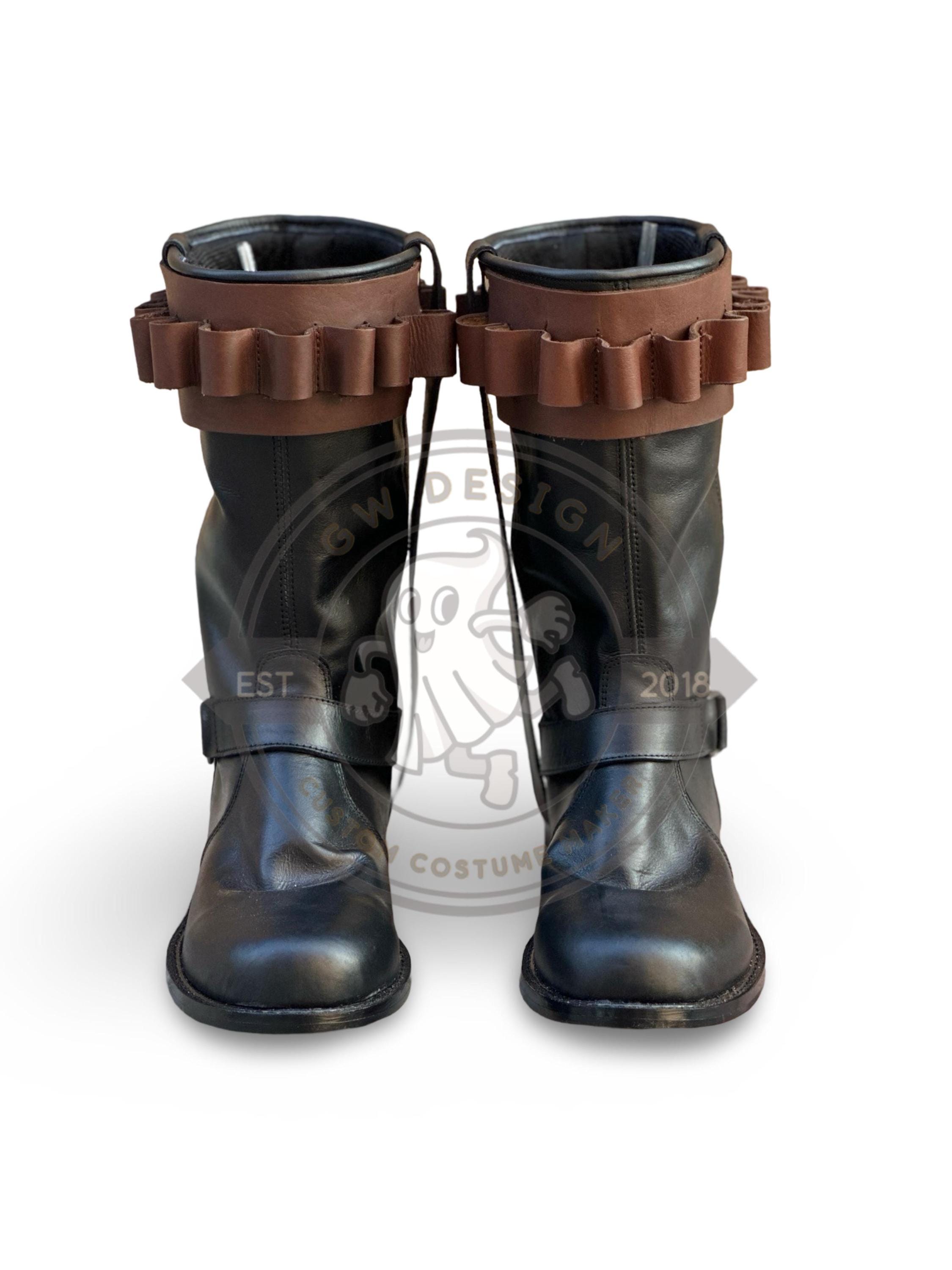 Cad Bane Inspired Cosplay Leather Boots – Star Wars Leather Shoes ...