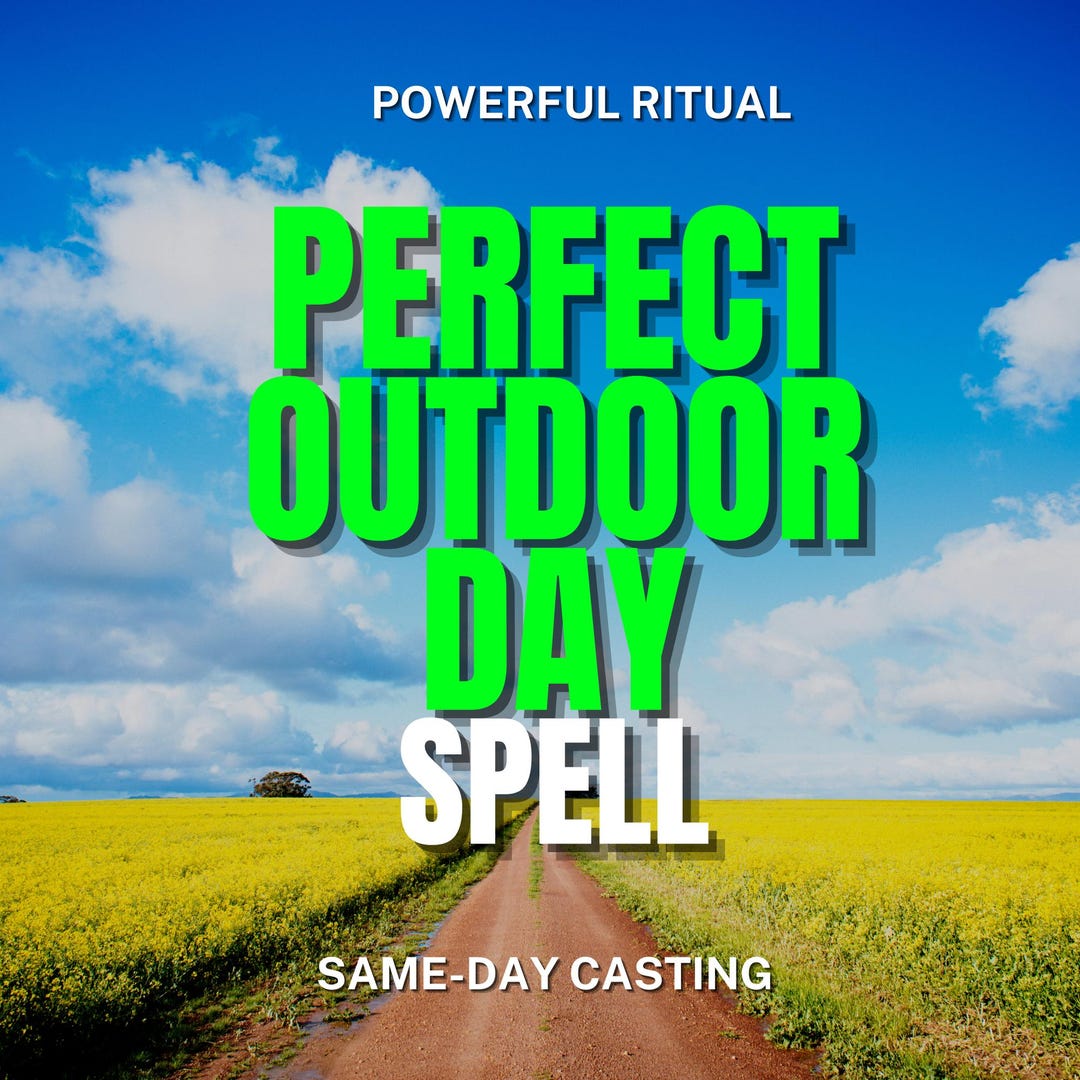 Custom Good Weather Spell Letter & Digital Guide – Sun and Clear Skies ...