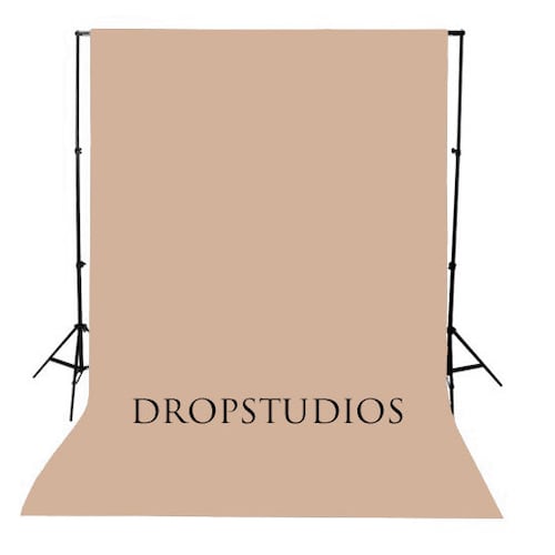 Almond Solid Photography Backdrop Seamless Wash/dry - Etsy