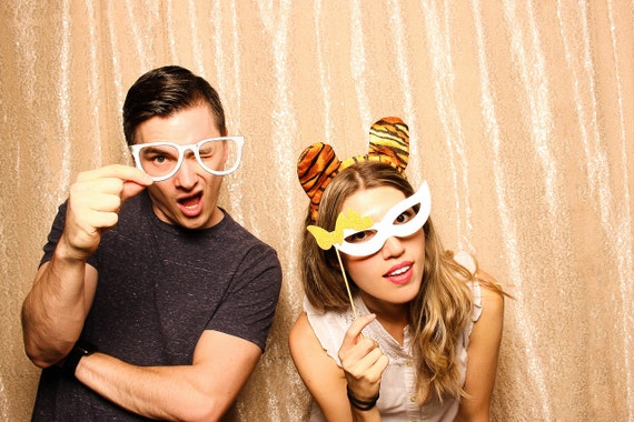 Peach Sequin Photography Backdrop/Photo Booth Backdrop | Etsy