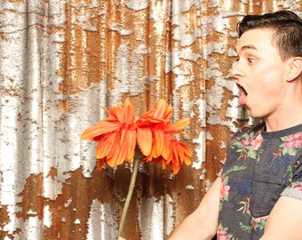 8 Ft X 5 Ft Black and Gold Reversible Sequin Backdrop Photo | Etsy