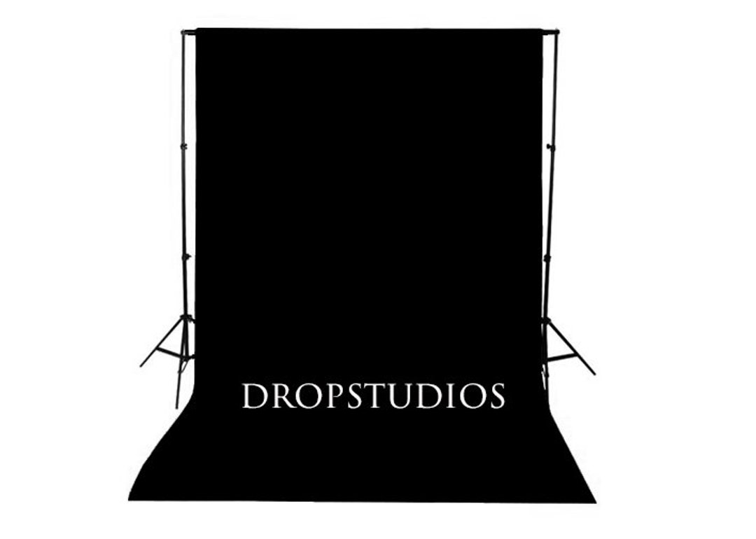 Deep Black Solid Photography Backdrop, Seamless, Wash/dry-backdrop Only ...