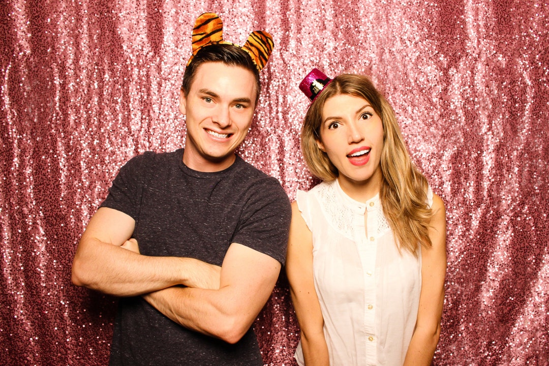 Rose Pink Sequin Photography Backdrop,sequin Photo Booth Backdrop ...
