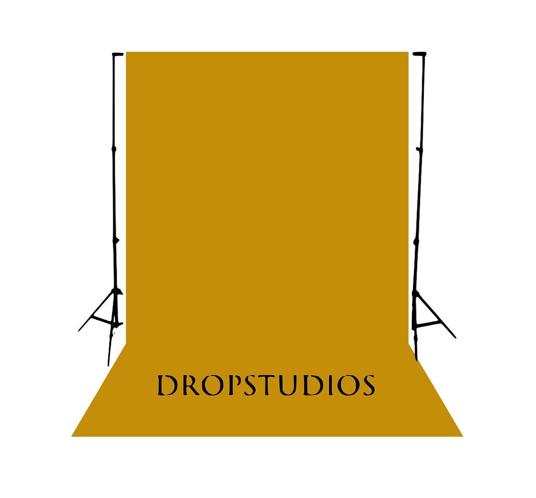 New Color! Mustard Yellow Solid Photography Backdrop, Seamless, Wash ...
