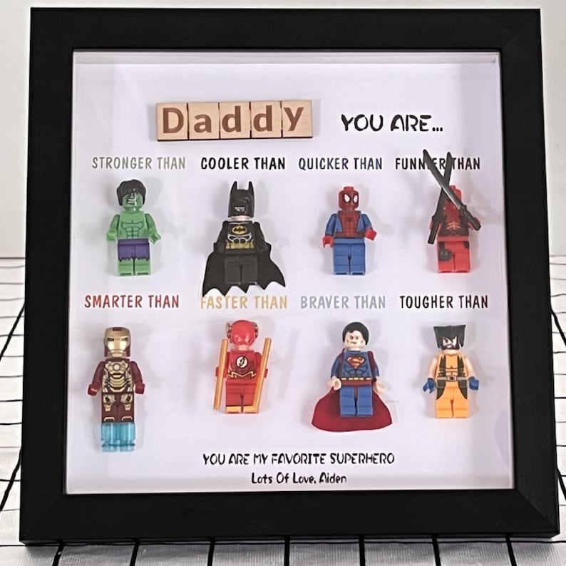 Personalized 2025 Fathers Day Gift, Superhero Birthday Gift, Father's ...