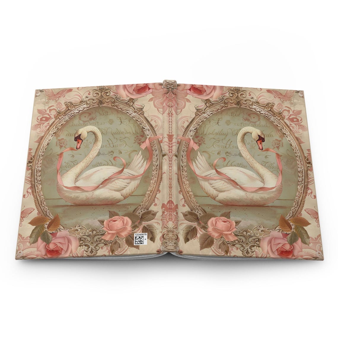 Vintage Swan Notebook | Victorian Aesthetic Journal | Balletcore Diary ...