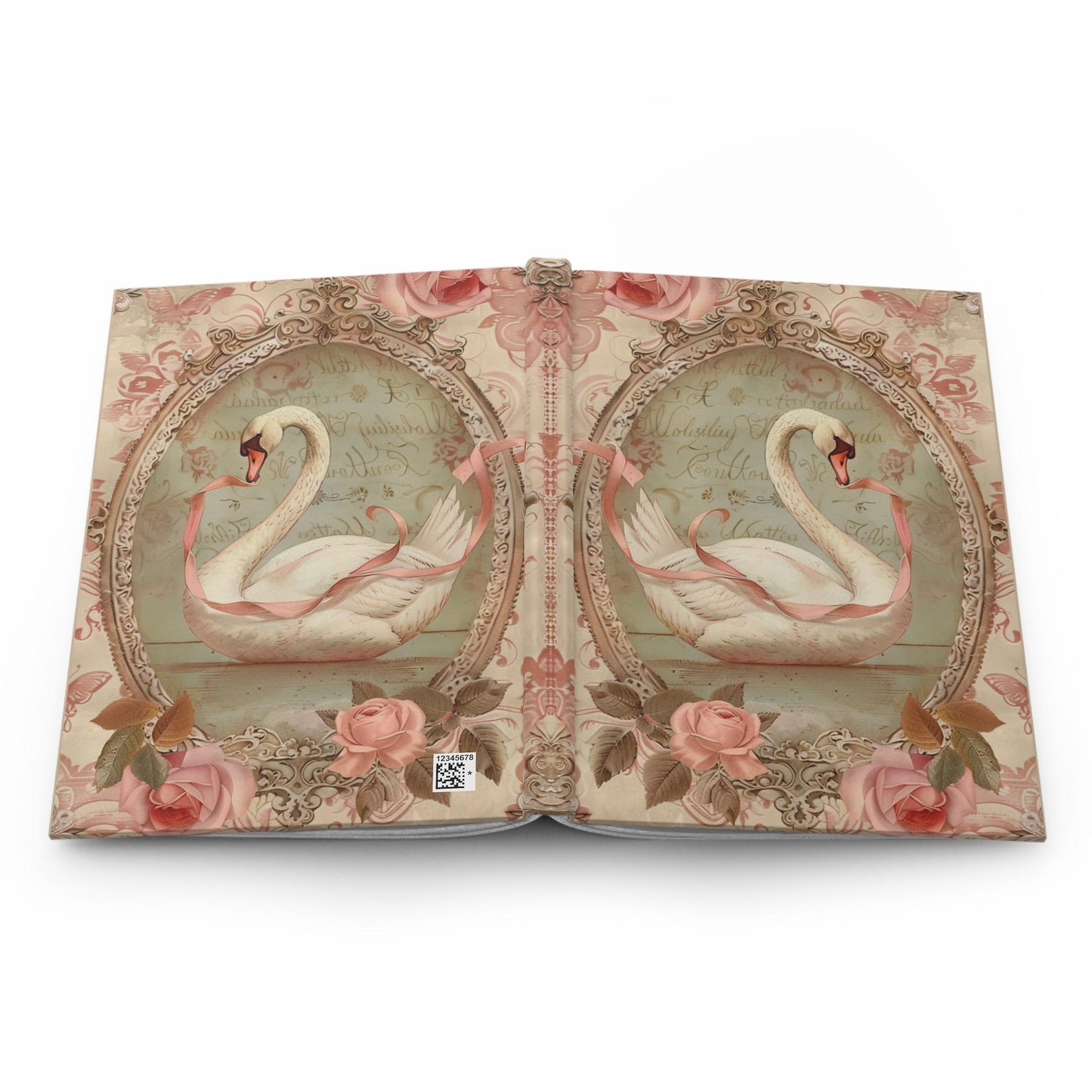 Vintage Swan Notebook | Victorian Aesthetic Journal | Balletcore Diary ...