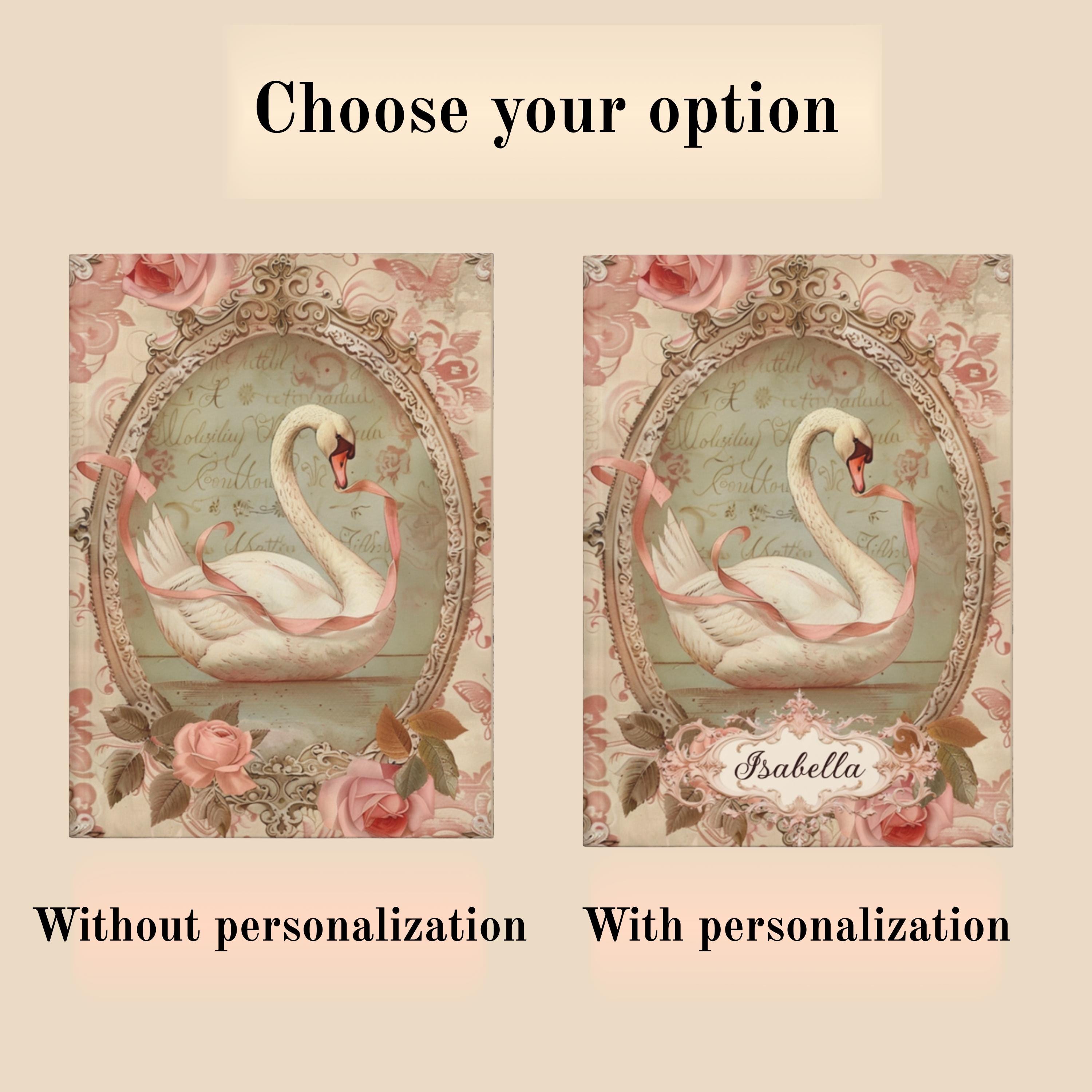 Vintage Swan Notebook | Victorian Aesthetic Journal | Balletcore Diary ...