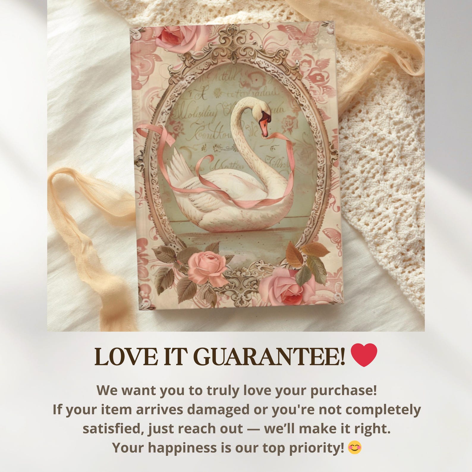 Vintage Swan Notebook | Victorian Aesthetic Journal | Balletcore Diary ...
