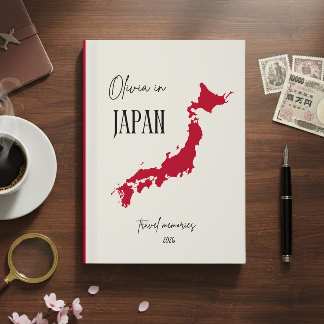 Personalized Japan Travel Journal 2026 – Custom Name Notebook – Japan ...