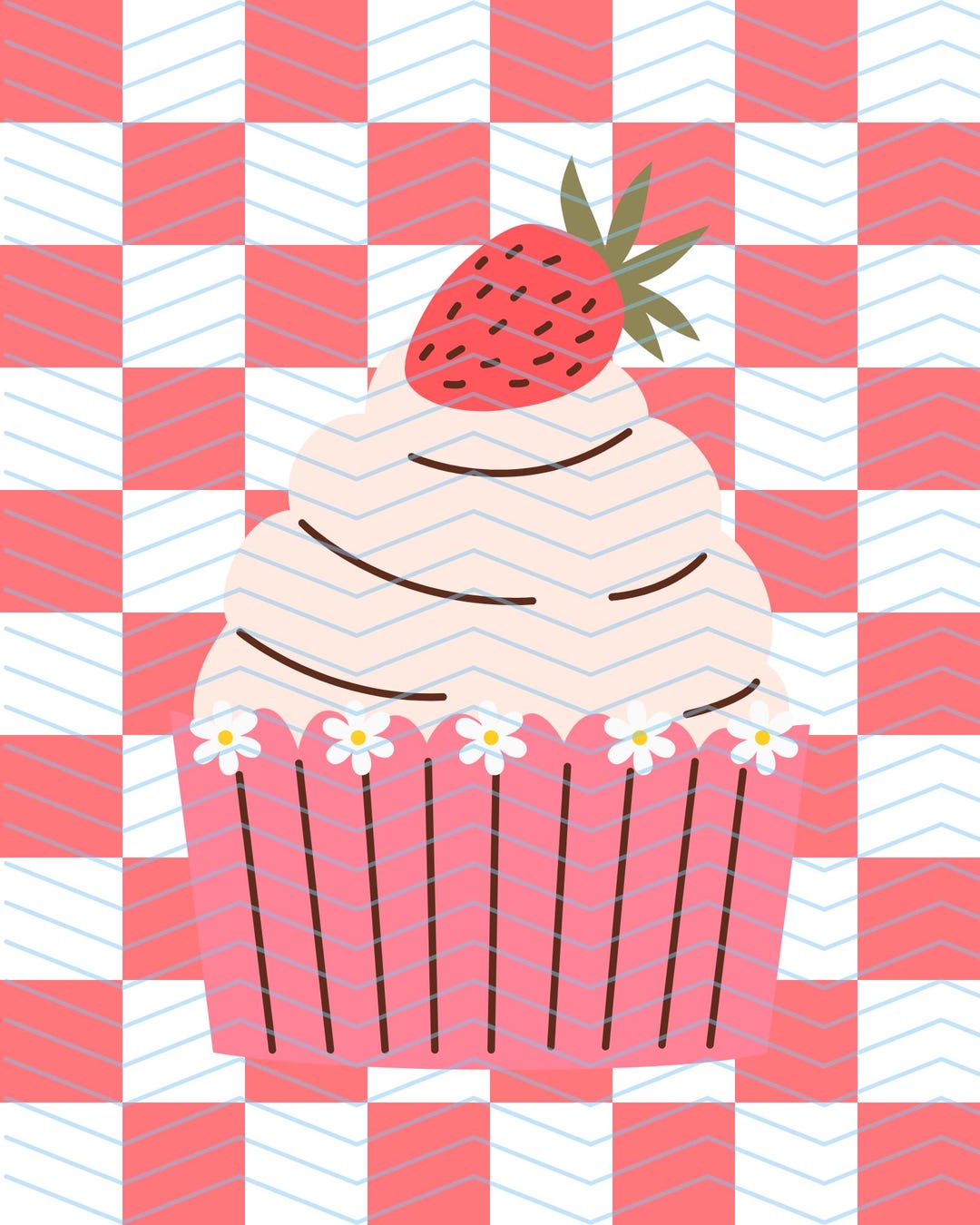 Cupcake Printable Sign – Sweet Printable Wall Art for Kids | Digital ...