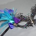 Black Metal Mask With Accents in Purple and Teal - Etsy