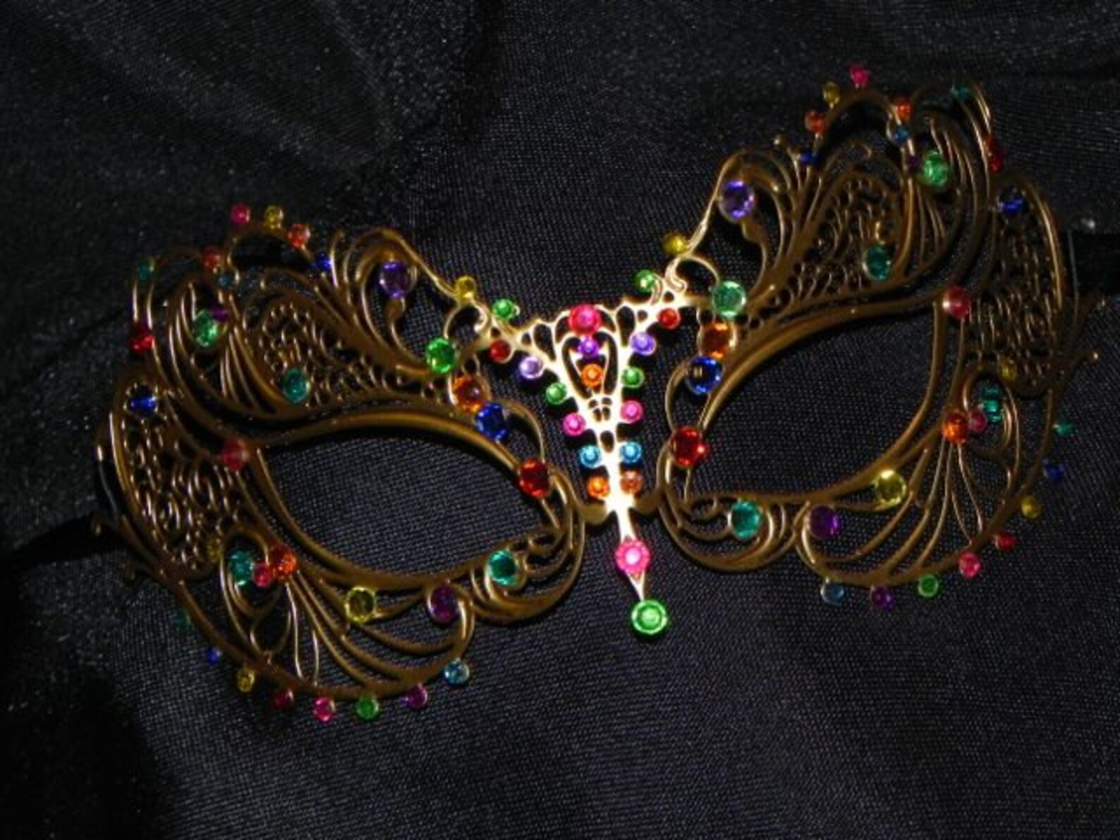 Multi Colored Metallic Masquerade Mask Rainbow Mask - Etsy