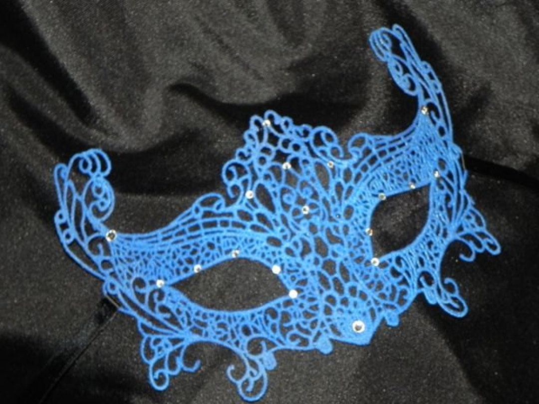 Royal Blue Lace Masquerade Mask - Available in Lots of Colors - Etsy