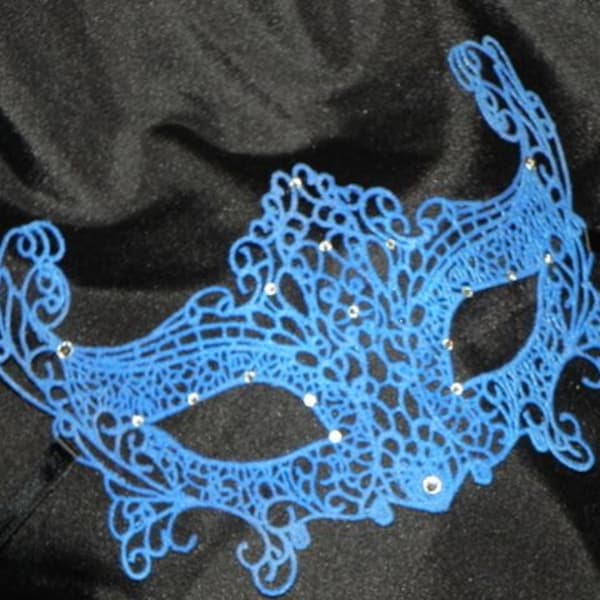 Royal Blue Masquerade Mask - Etsy