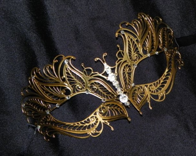 Laser Cut Masquerade Mask With Extra Rhinestone Accents - Etsy