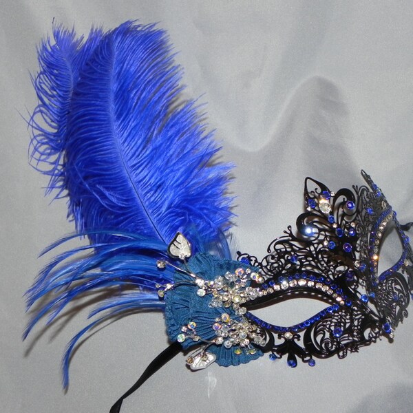 Royal Blue Mask - Etsy