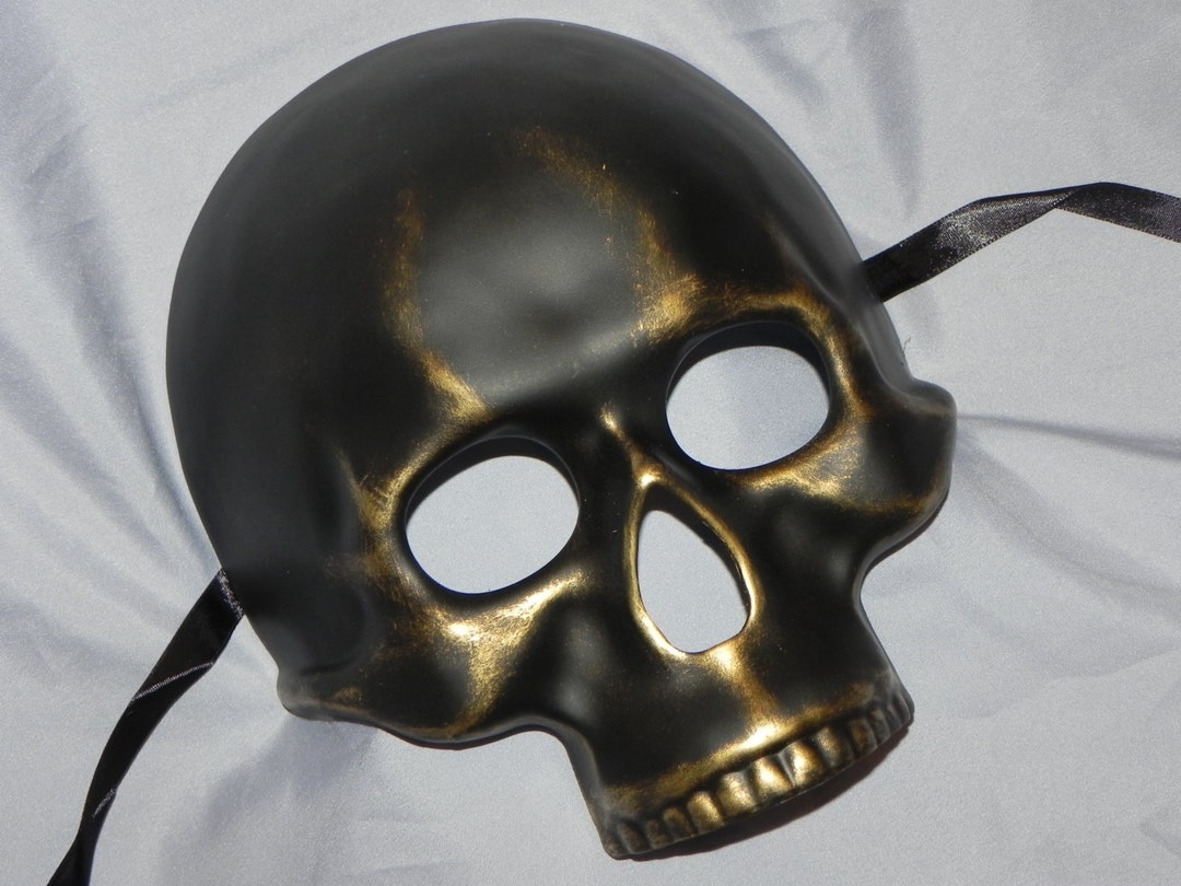 Antique Gold Skeleton Mask Halloween Mask - Etsy